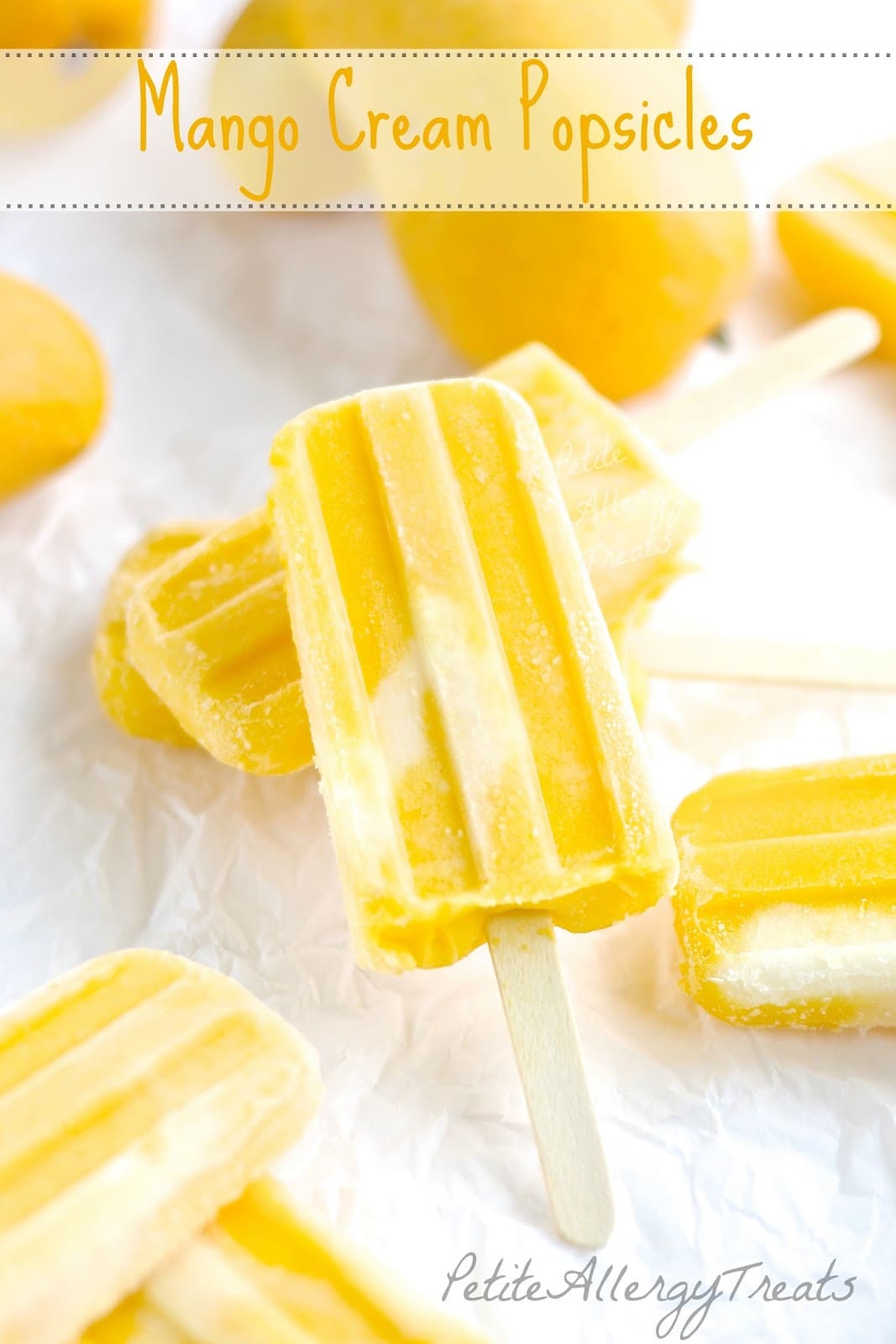 Mango Cream Popsicles - Diary of A Recipe Collector