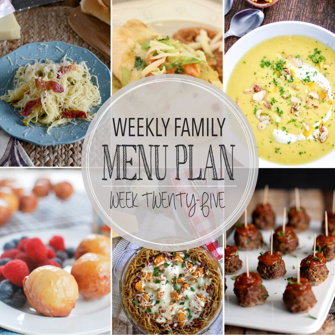 Weekly Family Meal Plan #25 - Diary of A Recipe Collector