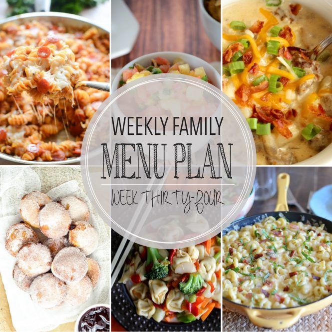 Weekly Family Meal Plan #34 - Diary of A Recipe Collector